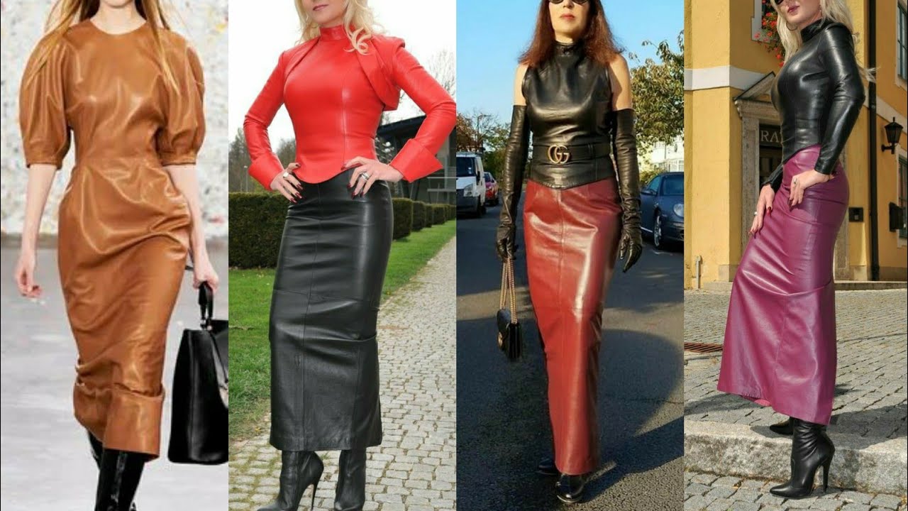 Beautiful leather fashion latest designs & beautiful outfit #leather ...