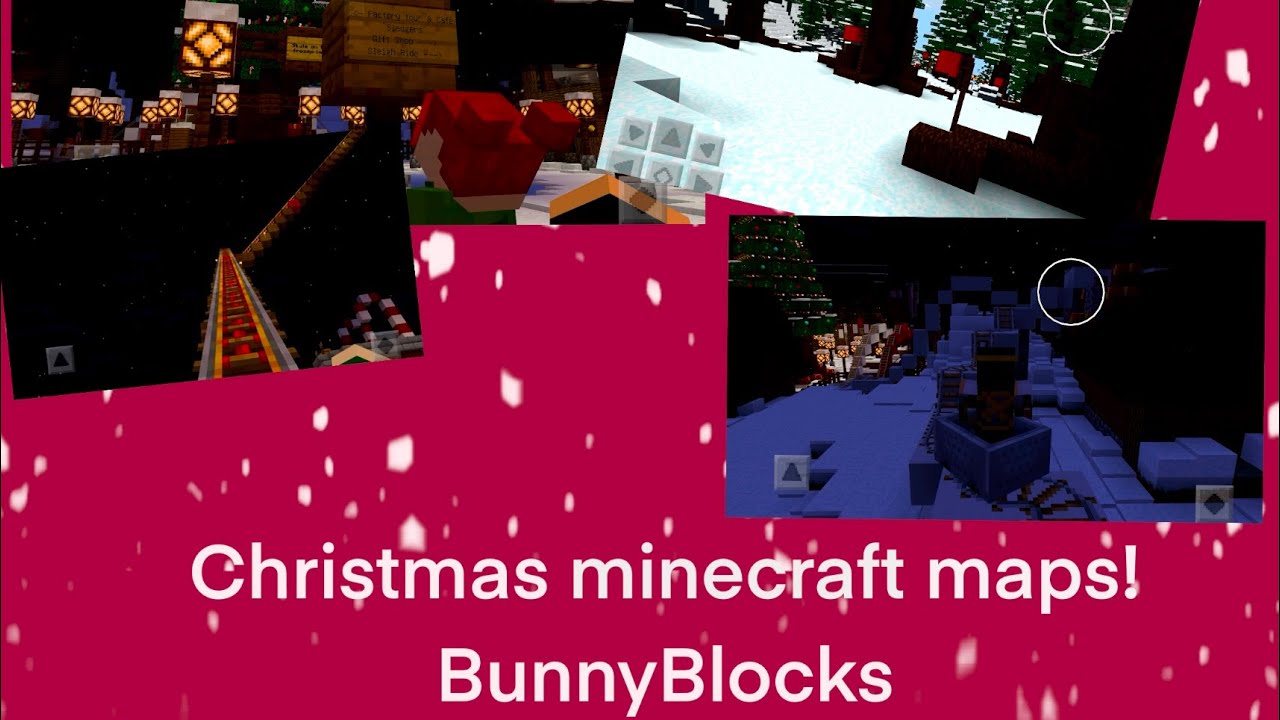 Christmas minecraft maps! (Theme parks, mini games) - BunnyBlocks - YouTube