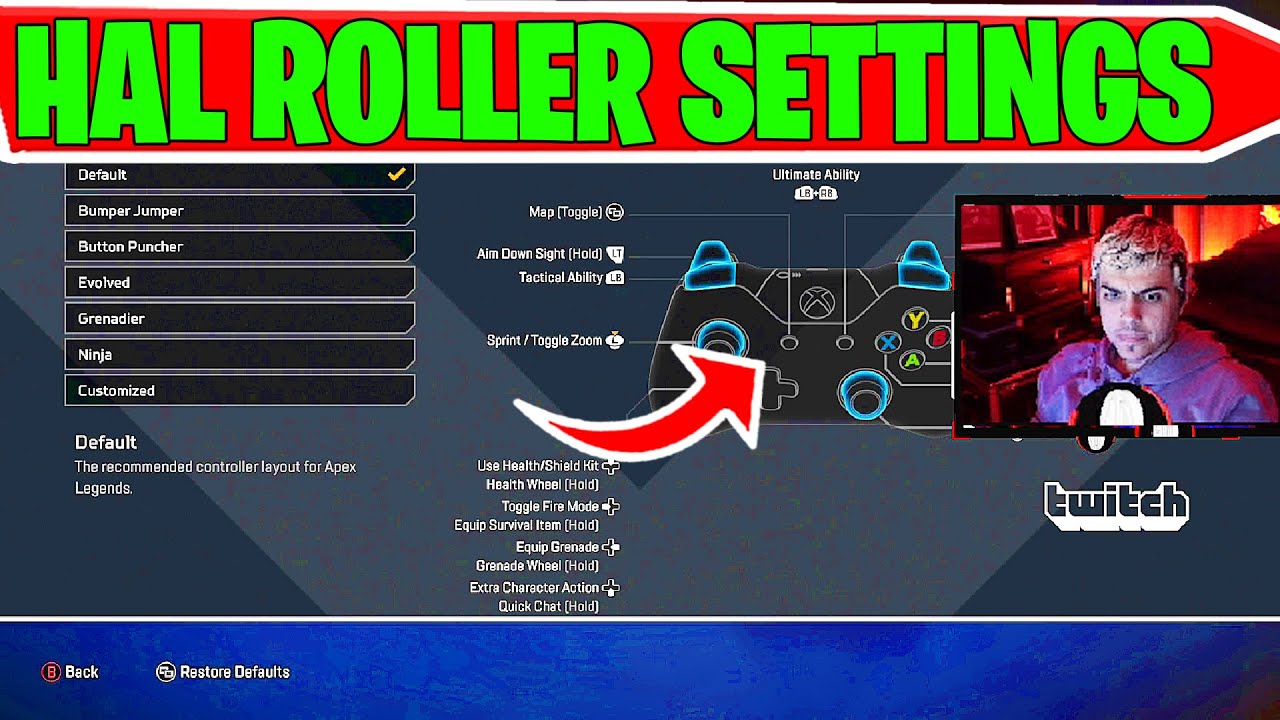 TSM_ImperialHal Shows His NEW Controller Settings - YouTube