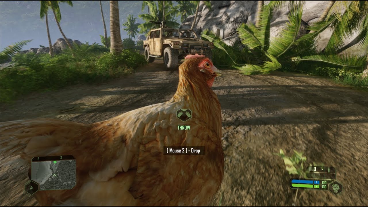 Crysis remastered | Chickens (^_^) | AFMF 2 1440p | RX 7600. - YouTube