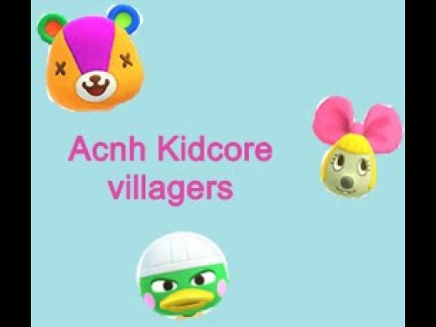 acnh kidcore villagers - YouTube