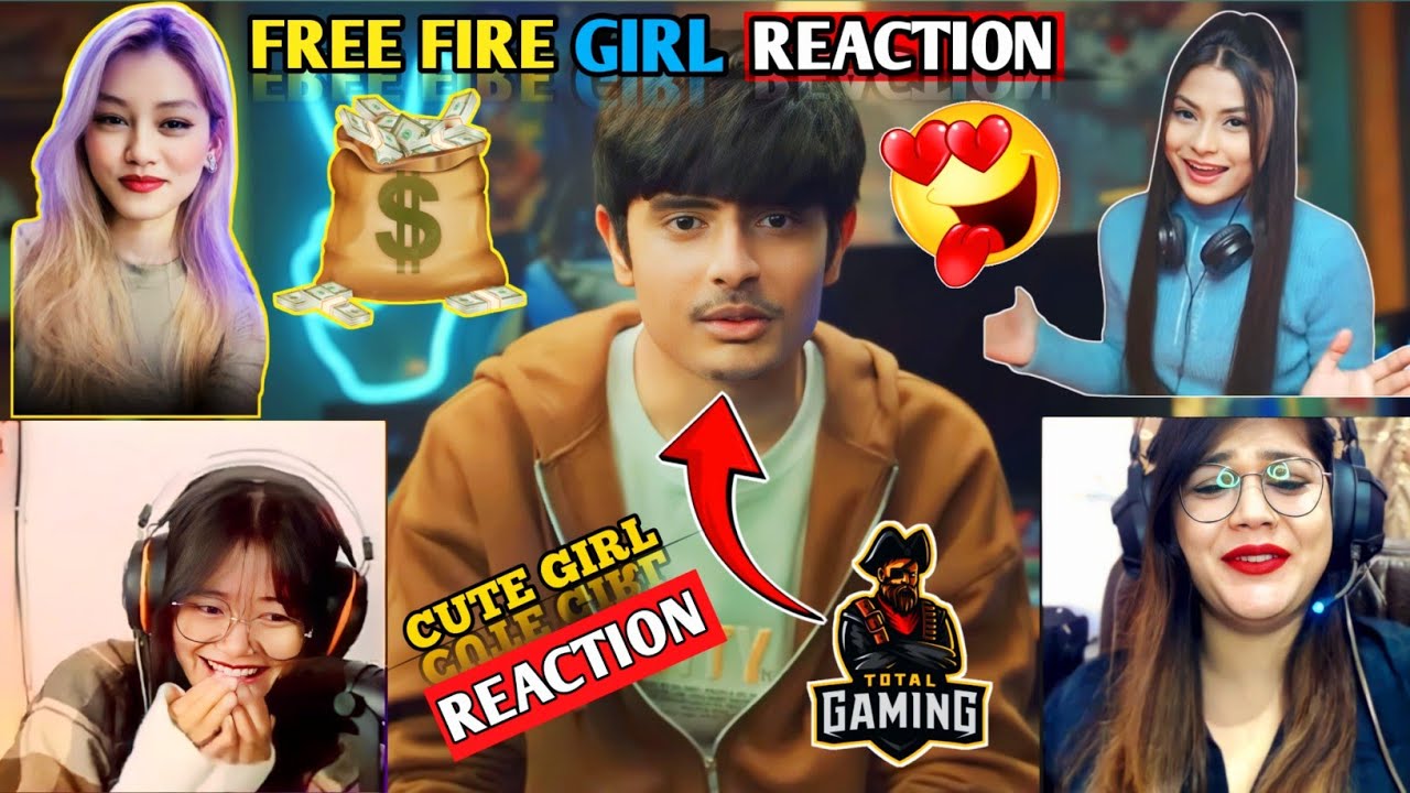 All youtubers reaction on ajju bhai face reveal || cute girl reaction ...