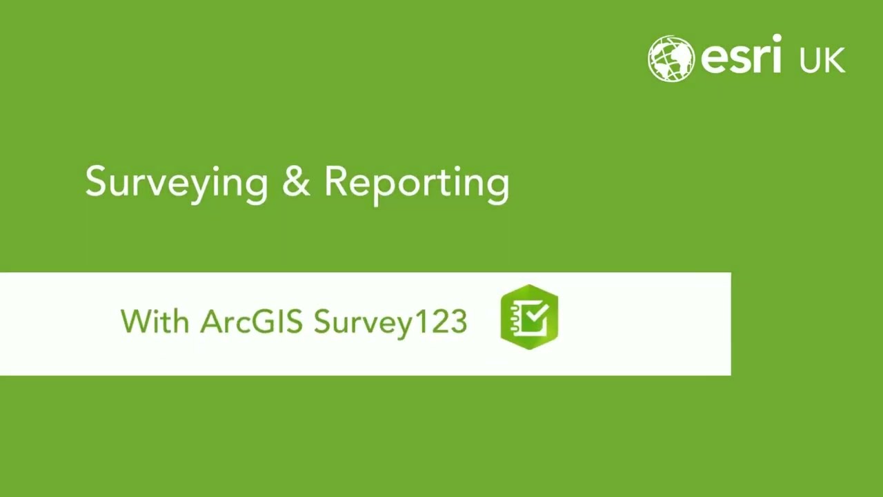 Surveying and Reporting using ArcGIS Survey123 - YouTube
