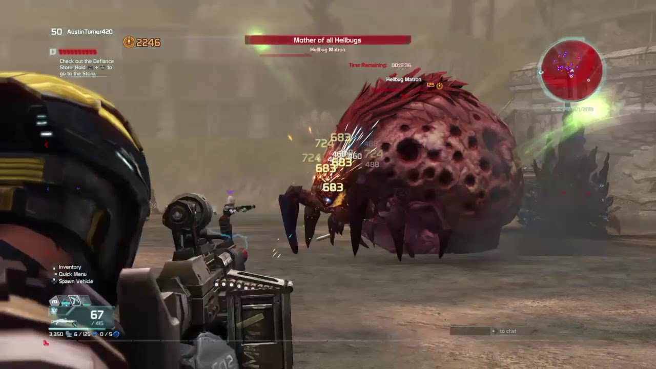 Defiance 2050: Arkfall, Mother of all Hellbugs - Hellbug Matron - YouTube