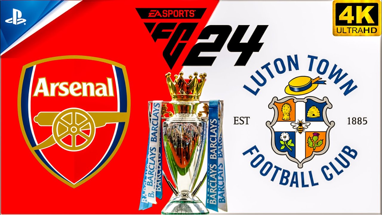 EA FC 24 - Arsenal vs Luton Town | Premier League - YouTube