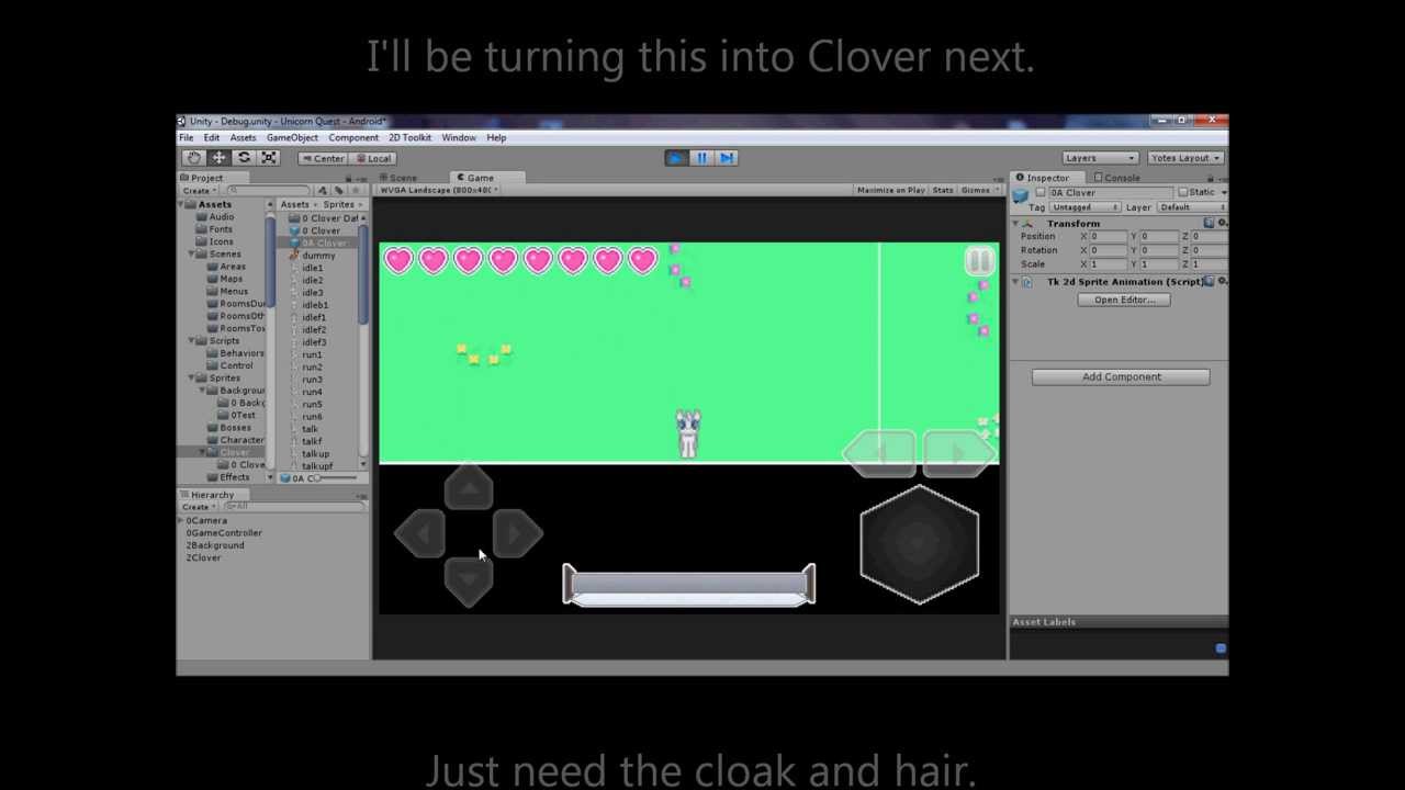 Unicorn Training Prototype #2 - Walking Template - YouTube