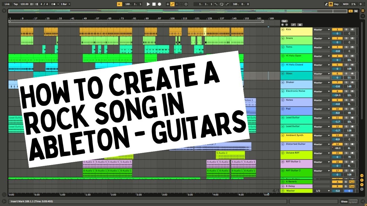 How to Create a Rock Song in Ableton - Guitars - YouTube