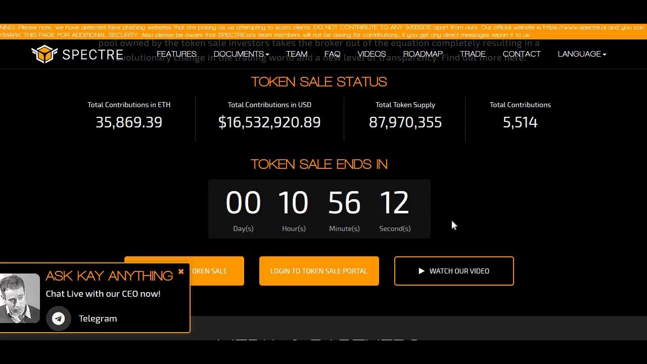 WATCH UPDATED VIDEO IN DESCRIPTION - Spectre ICO Token SXS to SXD SXU ...
