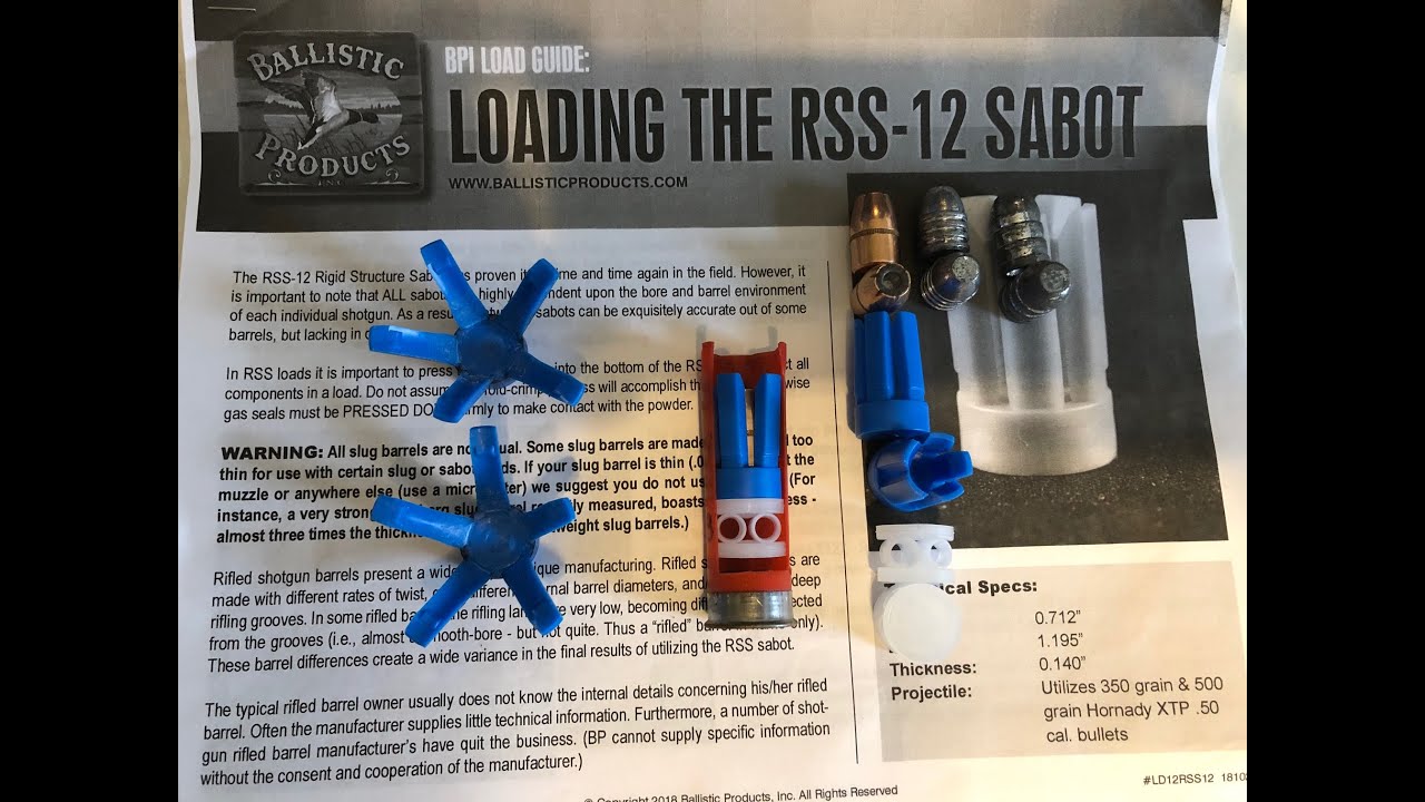 RSS Sabot Slugs - YouTube