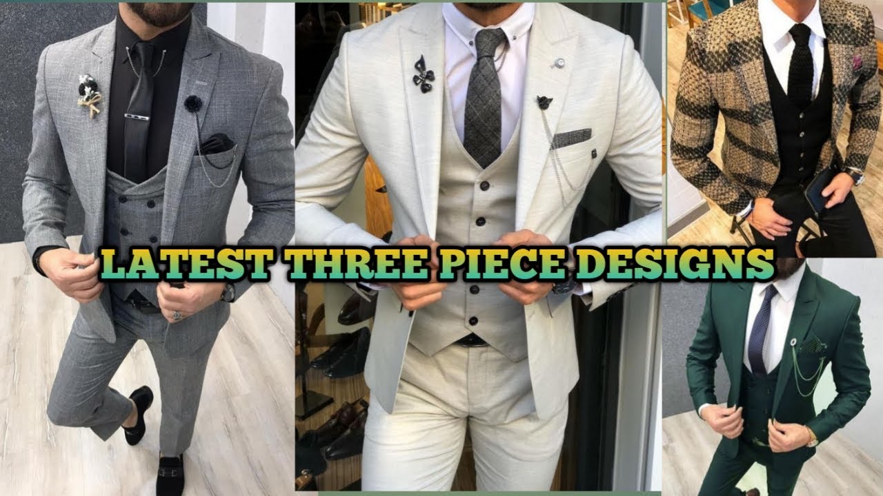 AMAZING THREE PIECE DESIGNS FOR MENS GROOM - YouTube