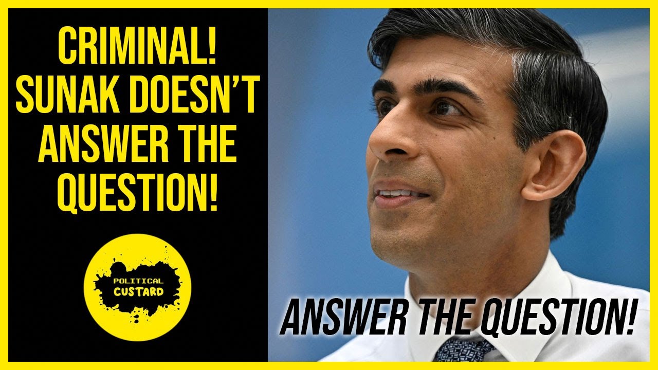 Criminal! Sunak Avoids Answering the Obvious Question About Brexit ...