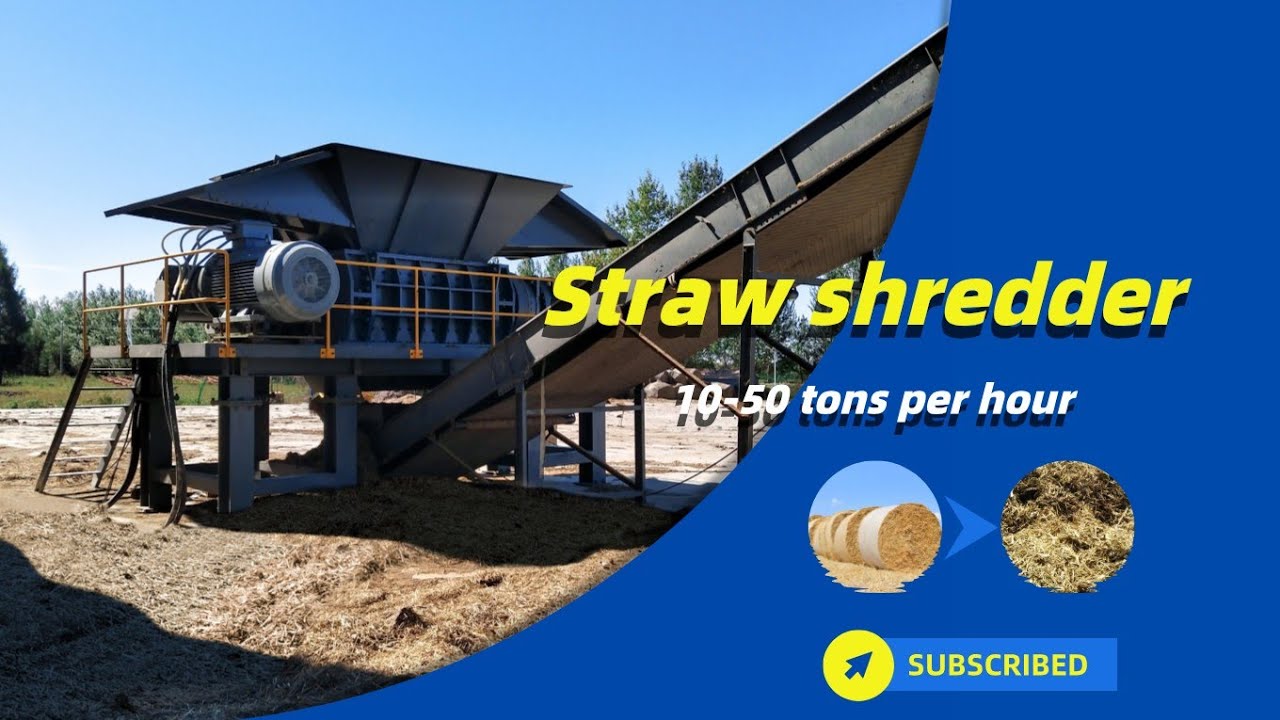 Rice straw shredder/Straw shredder/Agricultural waste shredder/straw ...