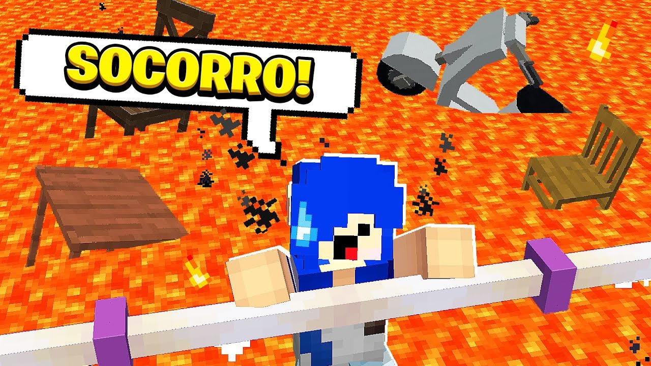 O CHÃO VIROU LAVA!! (MINECRAFT) - YouTube