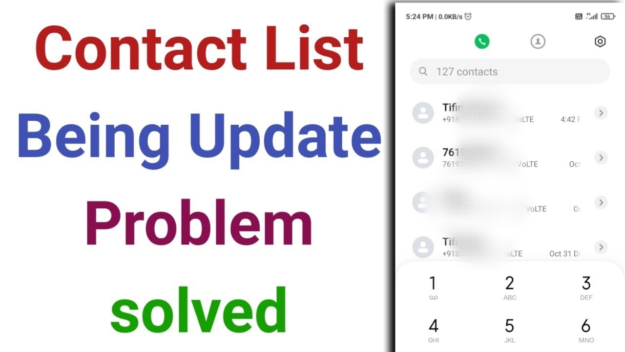 Redmi Phone Contact List Being Updated Problem | How To Solve Contact ...