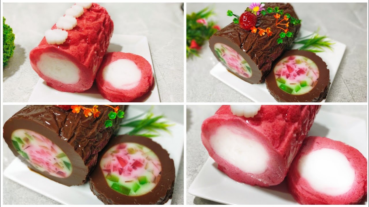2 Resep Pudding Roll Yang Cantik, Simpel Dan Enak || Kompilasi - YouTube