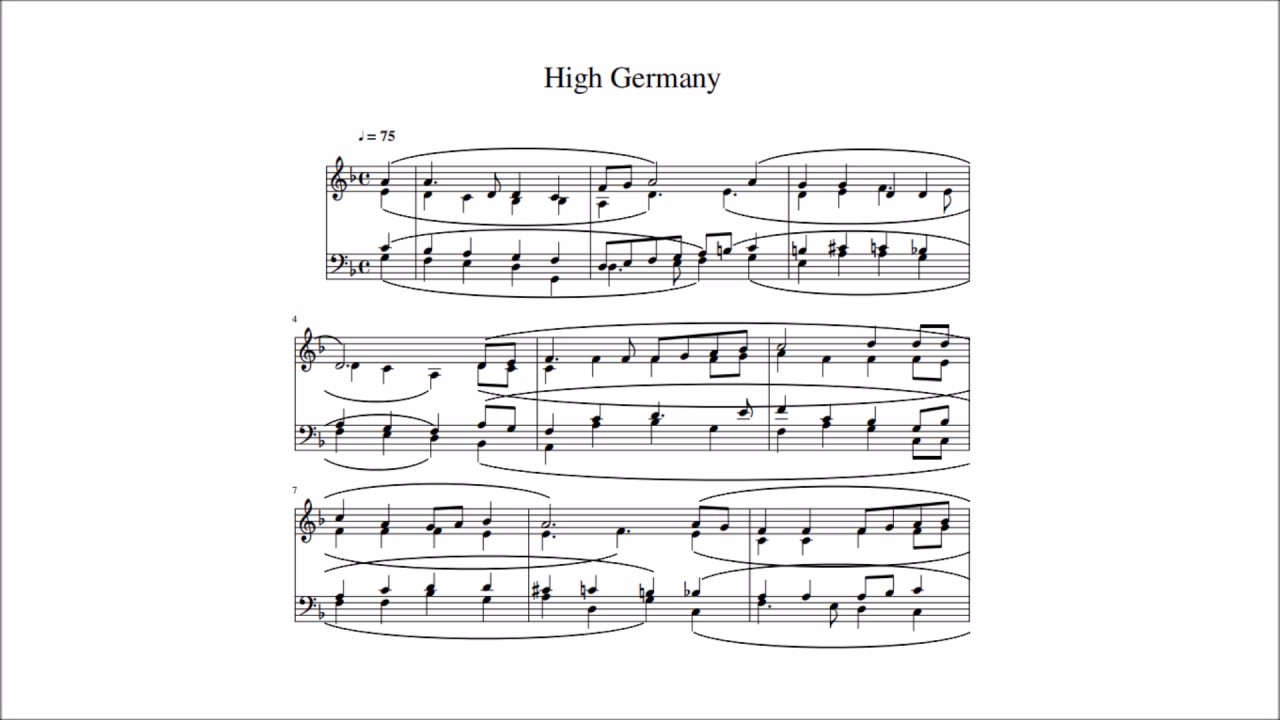 High Germany (Oh, Polly, love! The cruel wars). - YouTube
