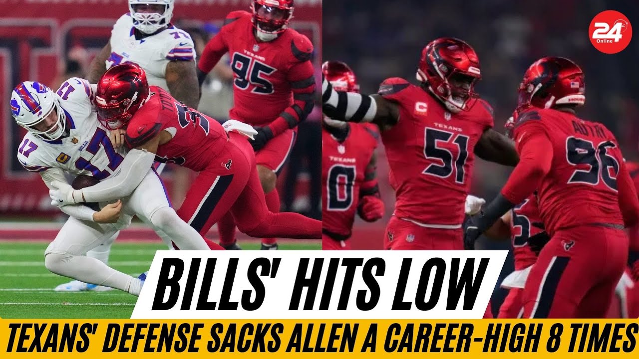 BILLS IMPLODE! Josh Allen Sacked 8 Times in SHOCK LOSS to Stroud-less ...