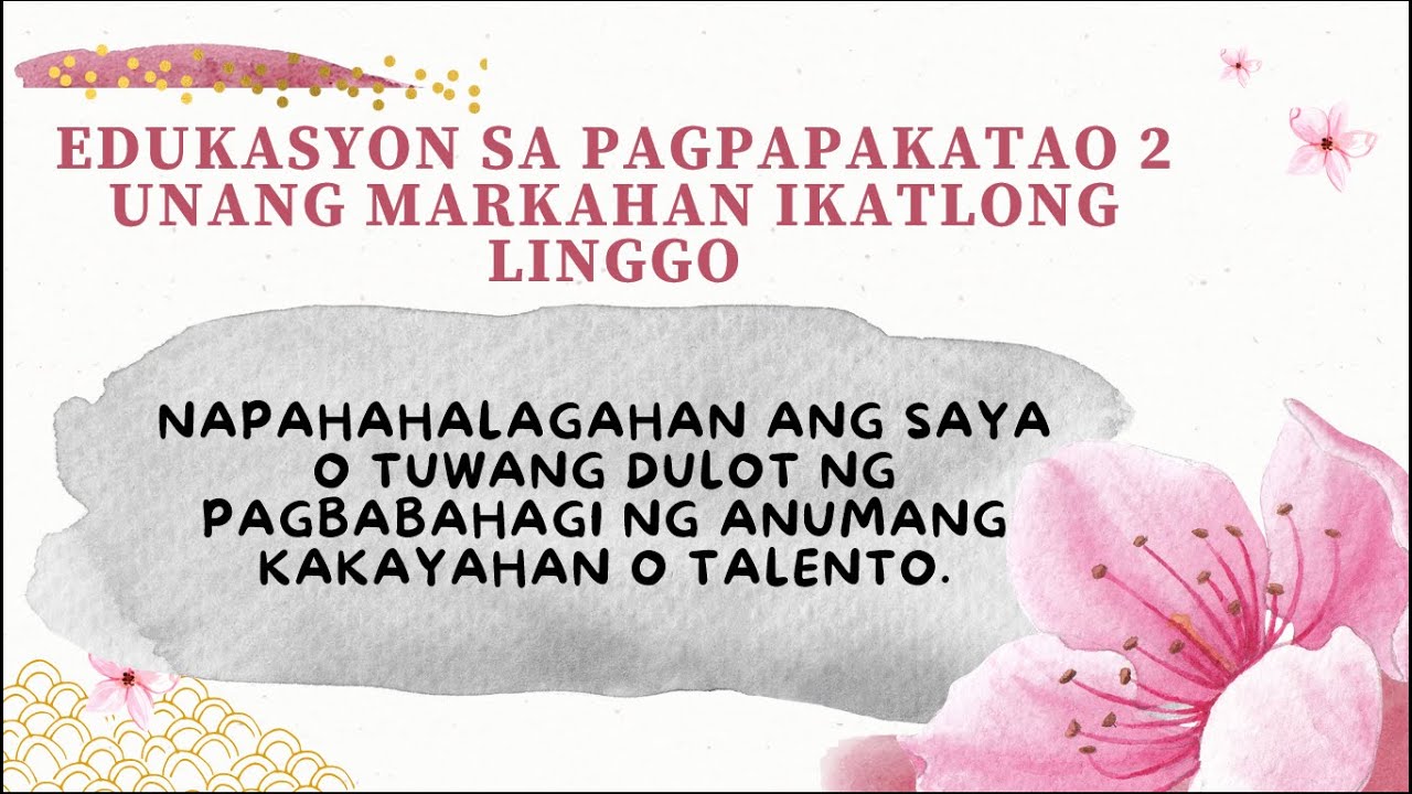 ESP 2 Quarter 1 Week 3 Nakapagpapakita ng kakayahang labanan ang takot ...