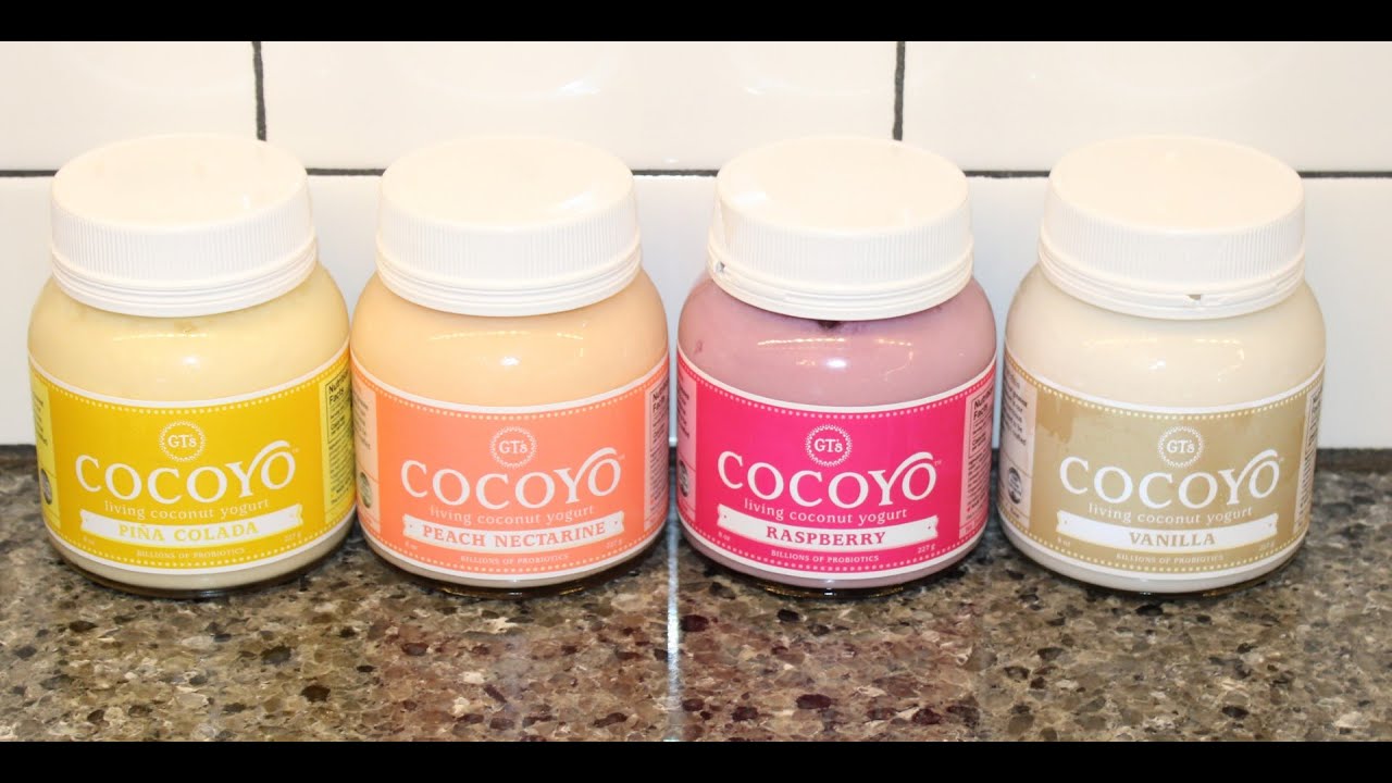 Cocoyo Living Coconut Yogurt: Piña Colada, Peach Nectarine, Raspberry ...