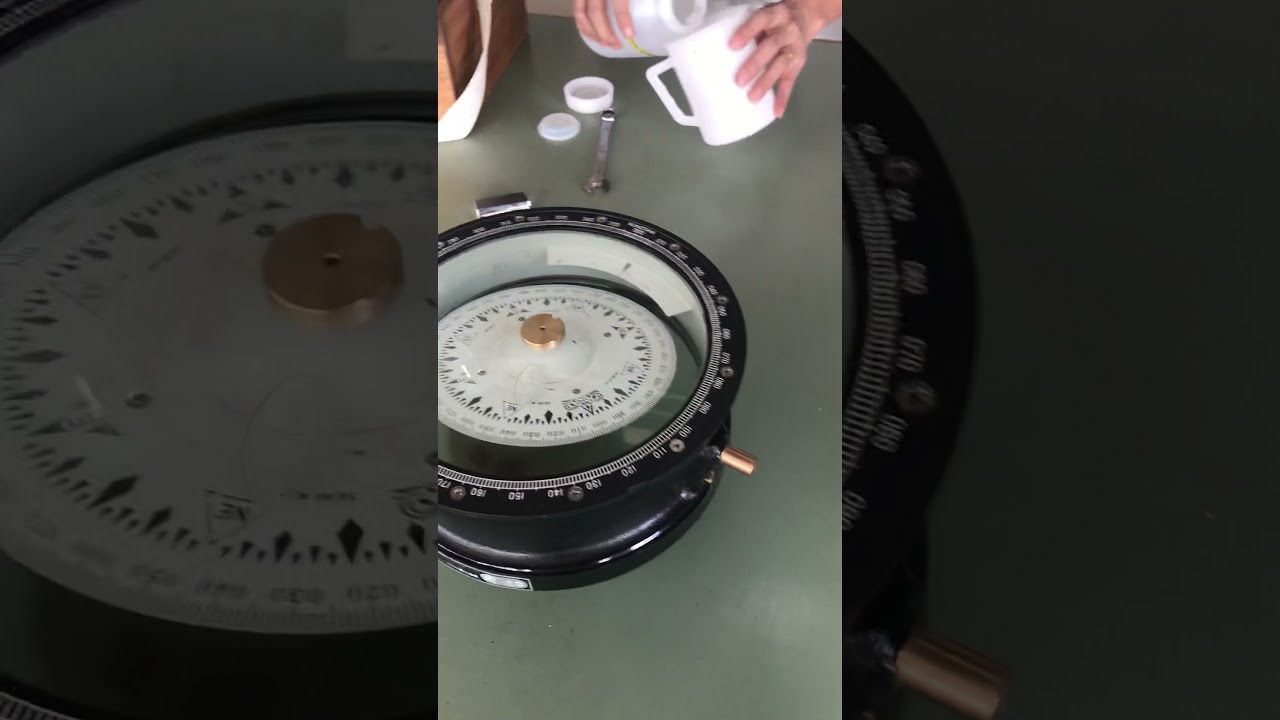 Replace liquid and dispose the bubble of magnetic compass - YouTube