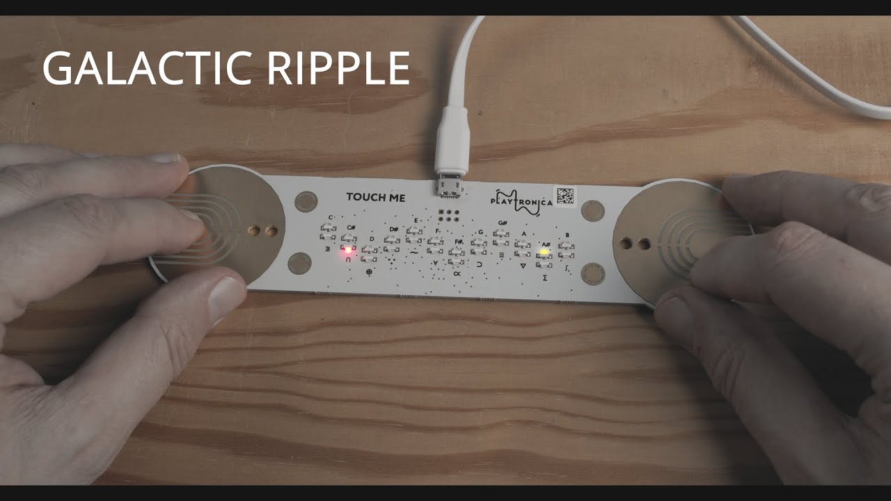 GALACTIC RIPPLE - Noodling with the Playtronica Touch Me - YouTube