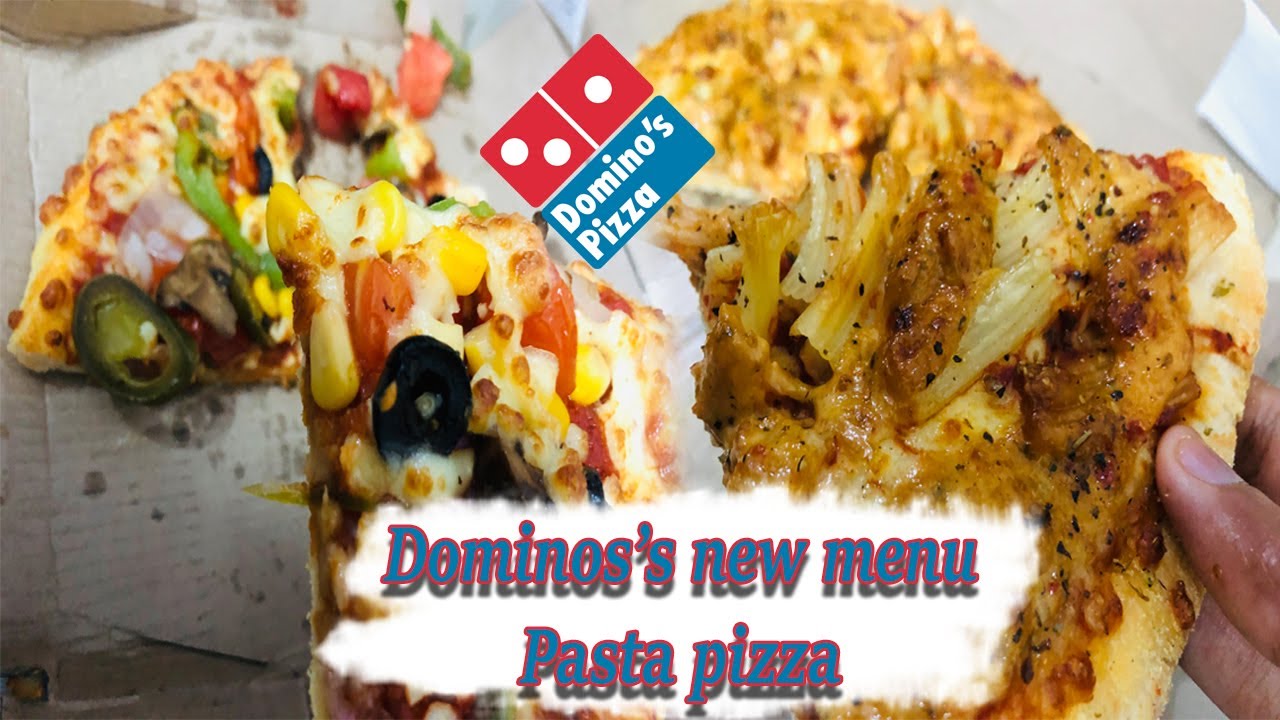 Dominos pasta pizza / Dominos new menu / Pasta pizza / Cheesy garlic ...