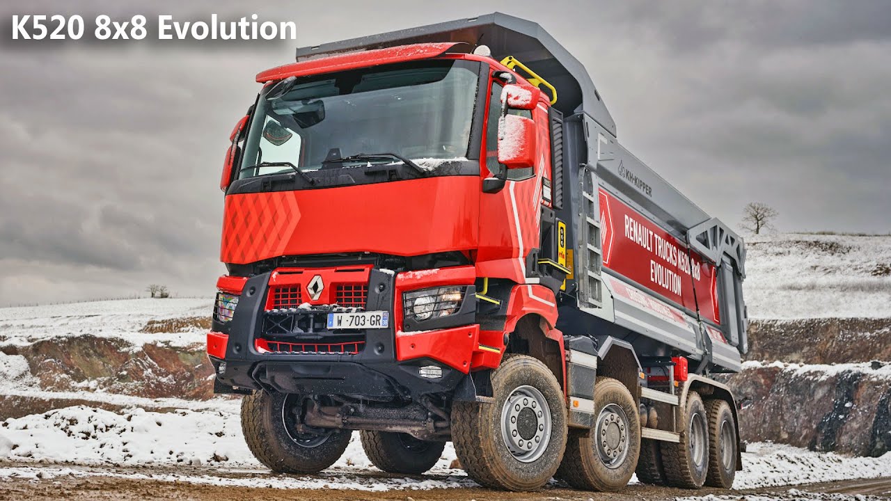 2023 Renault Trucks K520 8x8 Evolution driving - YouTube