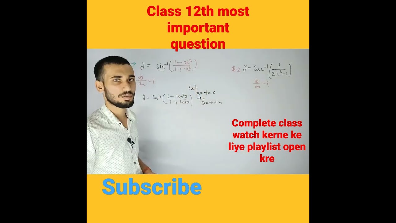 Class 12th Most Important Question Maths Board Exam CBSE ICSE UP Board Class 12th Most Important Question Maths Board Exam CBSE ICSE UP Board