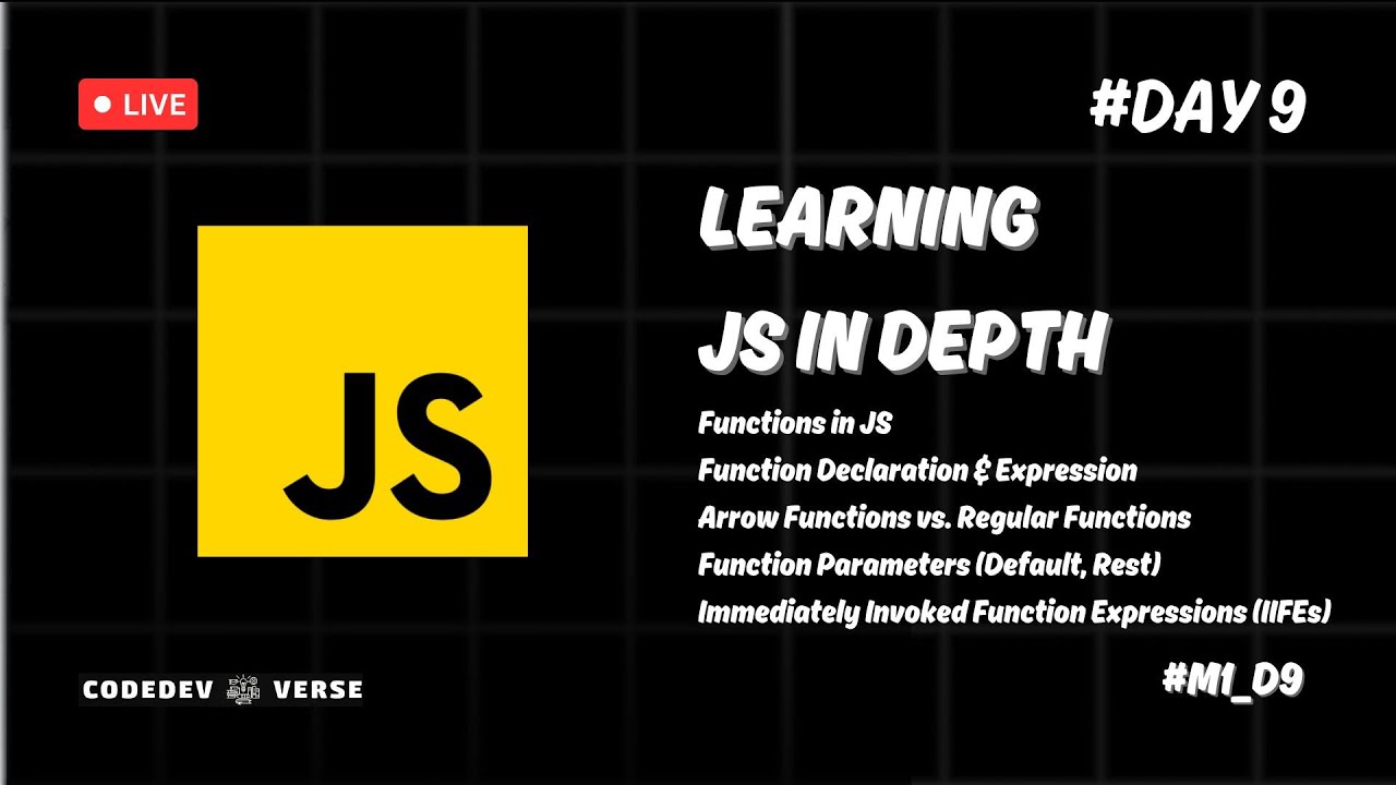 Mastering JavaScript Functions: Deep Dive into Functions in JS || Day 9 ...