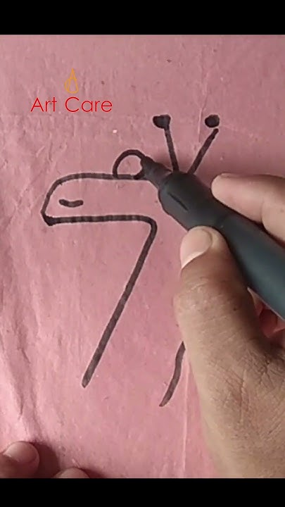 Number 7 drawing tricks #easyarttips - YouTube