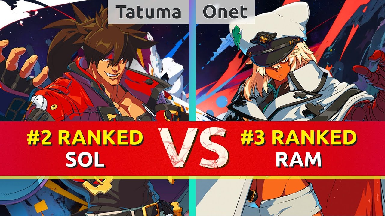 GGST Tatuma (#2 Ranked Sol) vs Onet (#3 Ranked Ramlethal). High Level ...