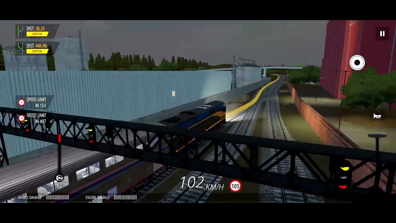 🌌 Double Engine Night Passenger Service | Train Simulator PRO USA - YouTube