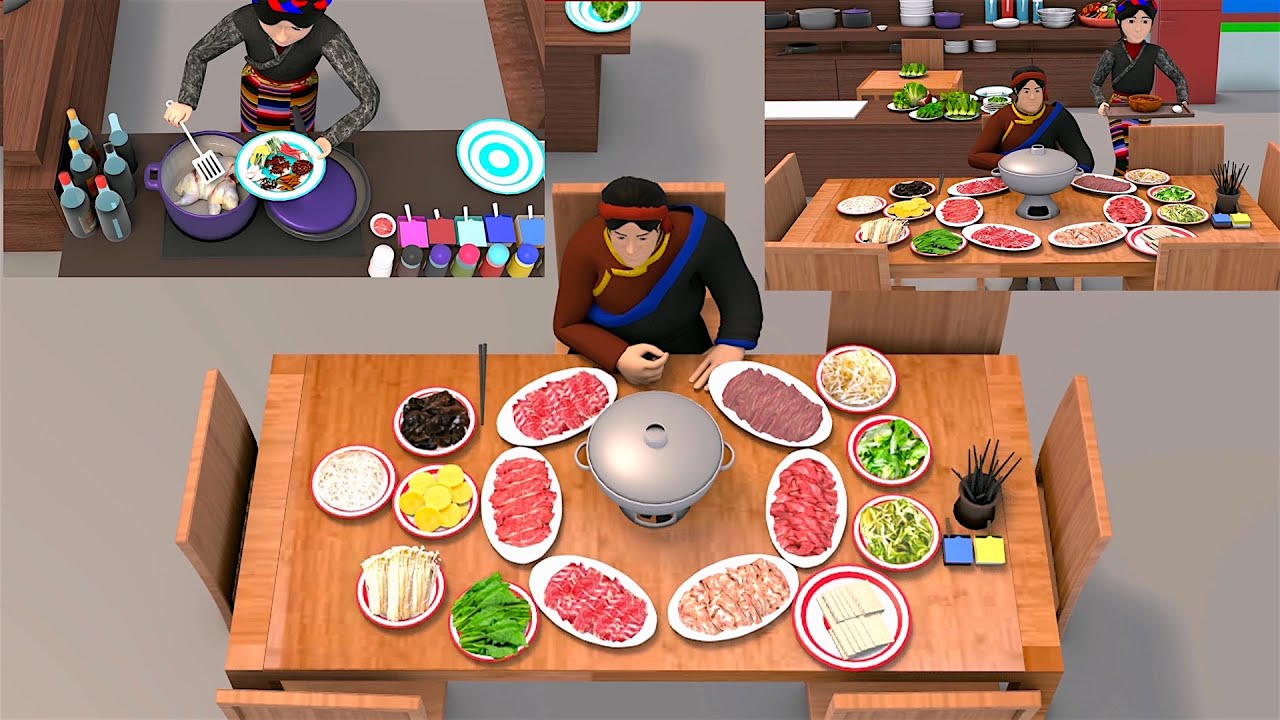 Animation cooking, and eating part 3 - YouTube