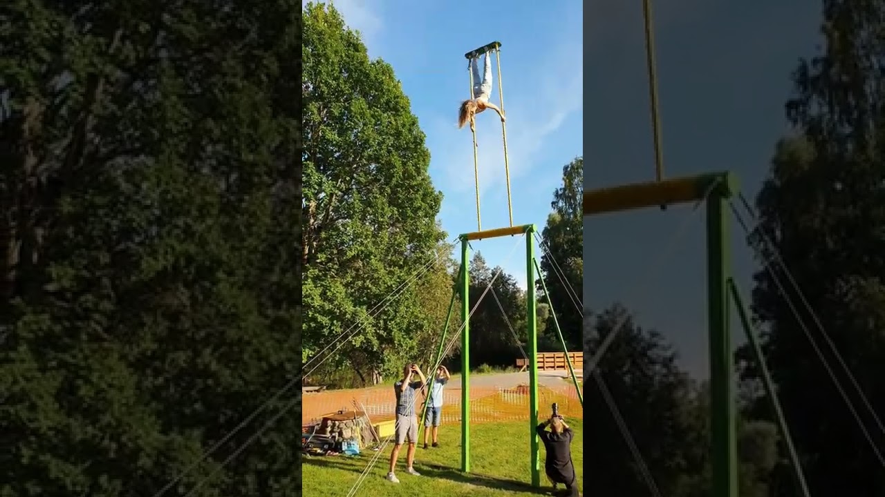 Swinging sport invented in Estonia called Kiiking! - YouTube
