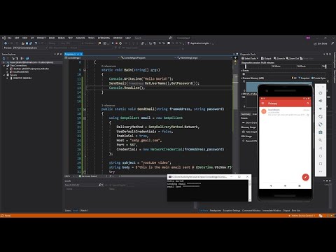 Send Gmail/Email in C# .Net Core Project | Visual Studio 2022 - YouTube