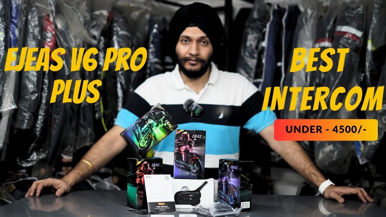 EJEAS V6 PRO PLUS INTERCOM | BEST INTERCOM UNDER 4500 | - YouTube