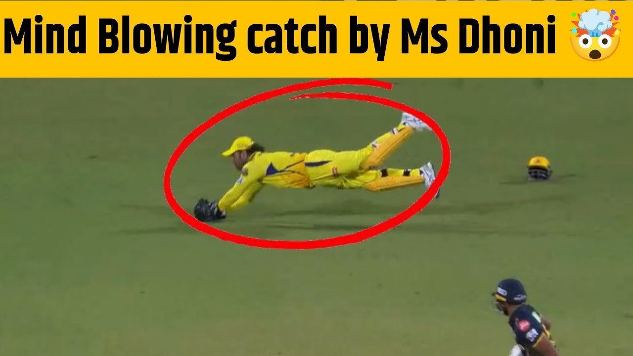Ms dhoni's incredible catch behind the stumps during CSK vs GT match ...