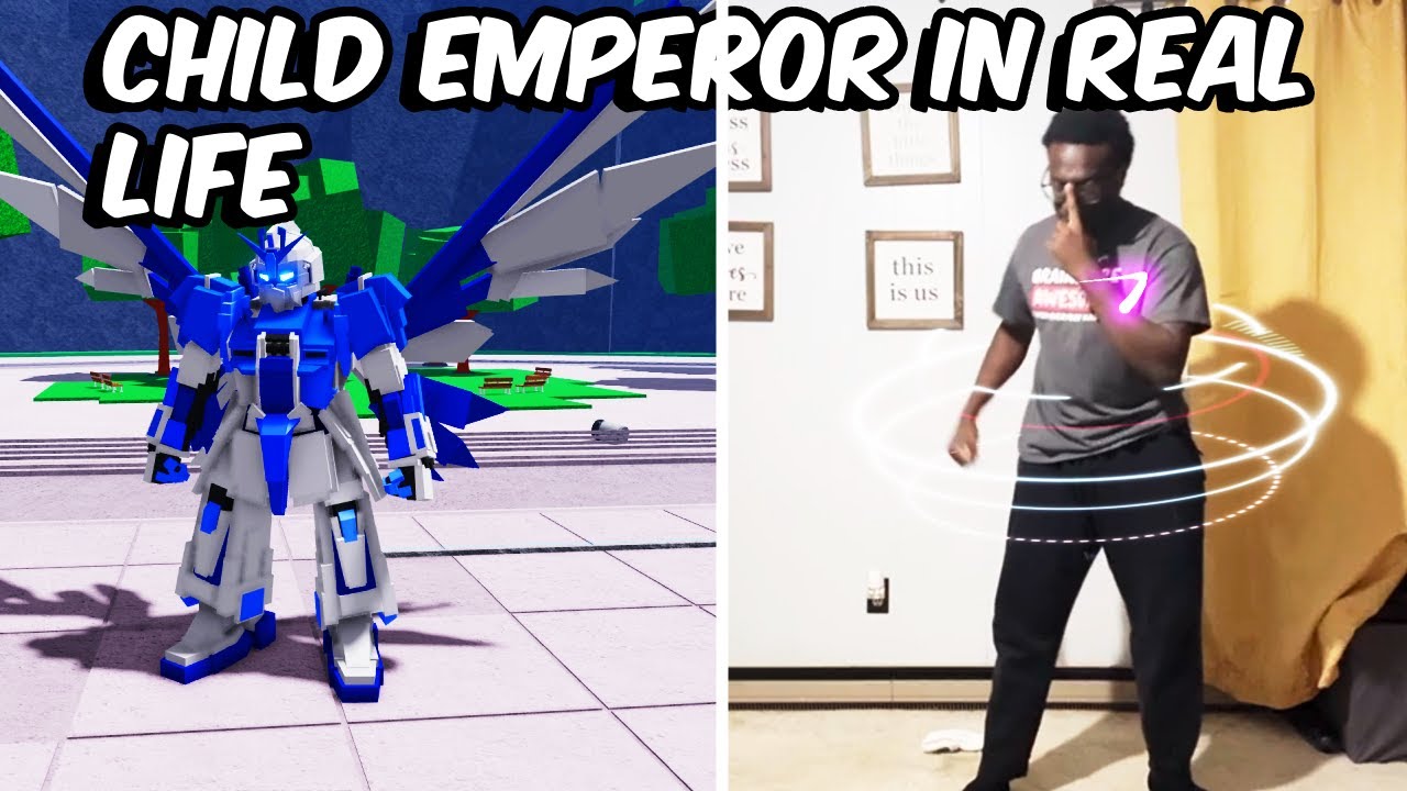 Child Emperor Moves In REAL LIFE - Roblox Strongest Battlegrounds - YouTube