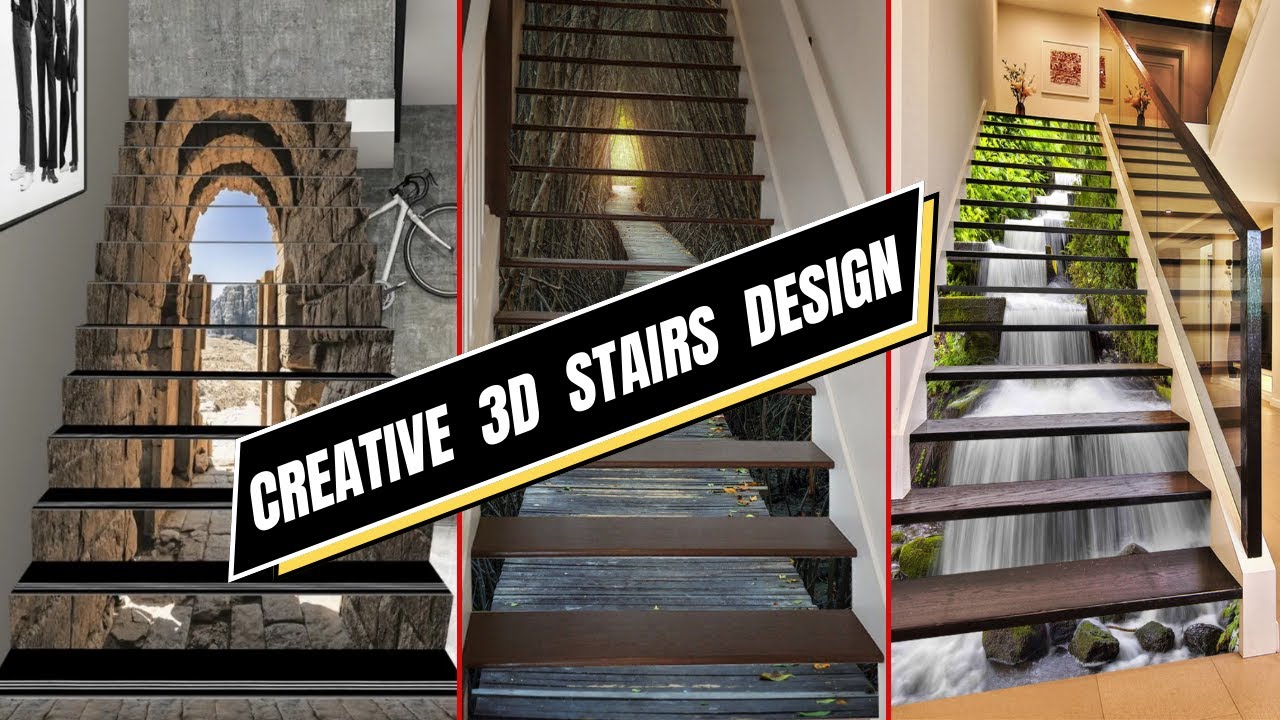 Creative 3d Stairs Design - YouTube