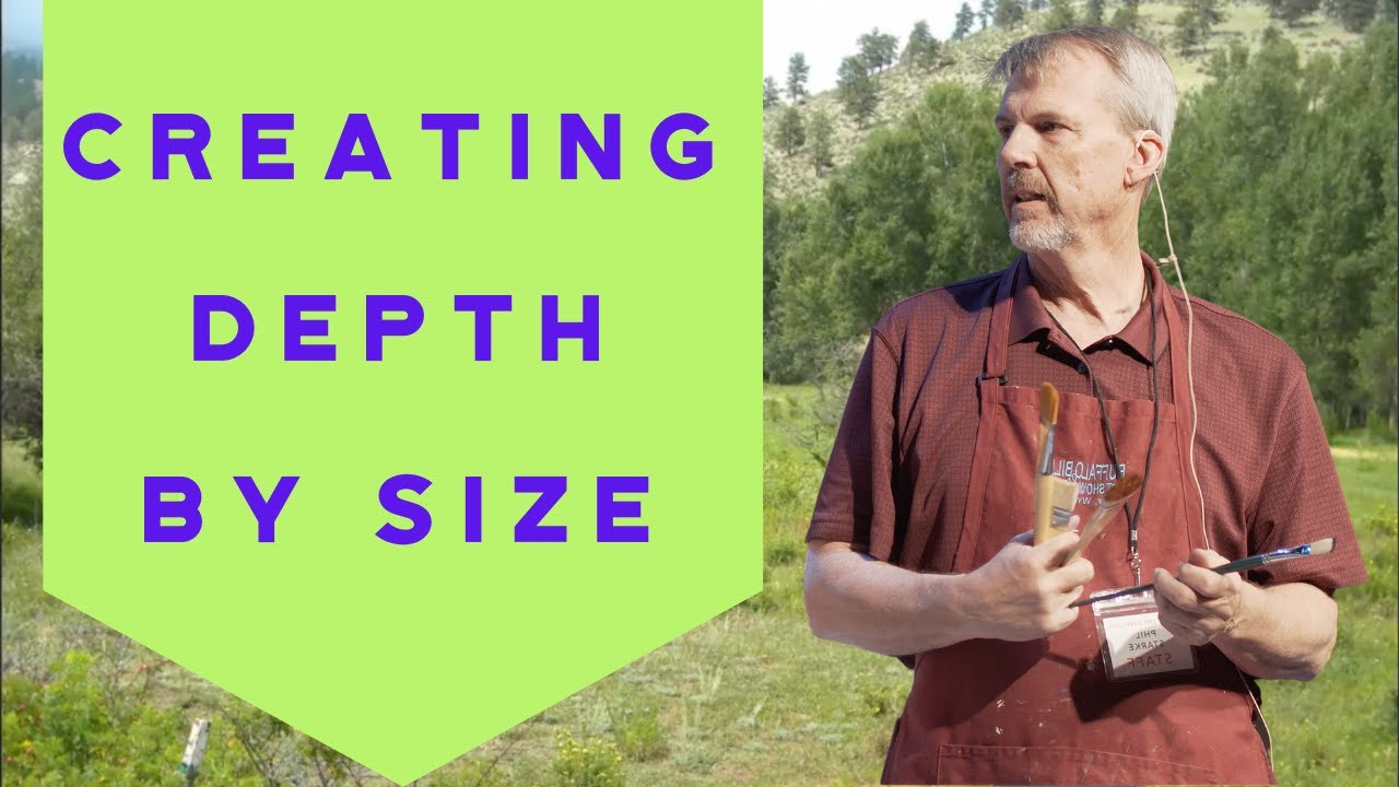 Using Size To Create Depth In Your Landscape Painting Composition - YouTube