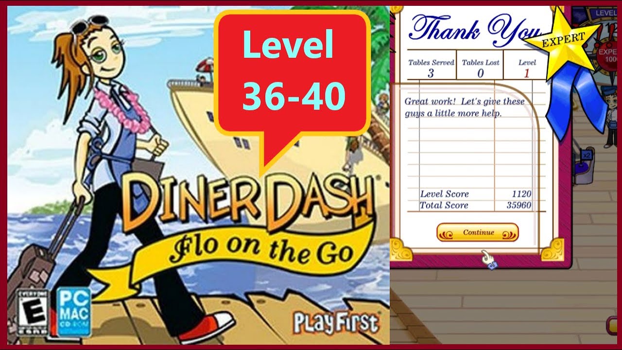 Diner Dash Flo On The Go Gameplay Walkthrough👩‍🍳Cooking Game #Gametube ...