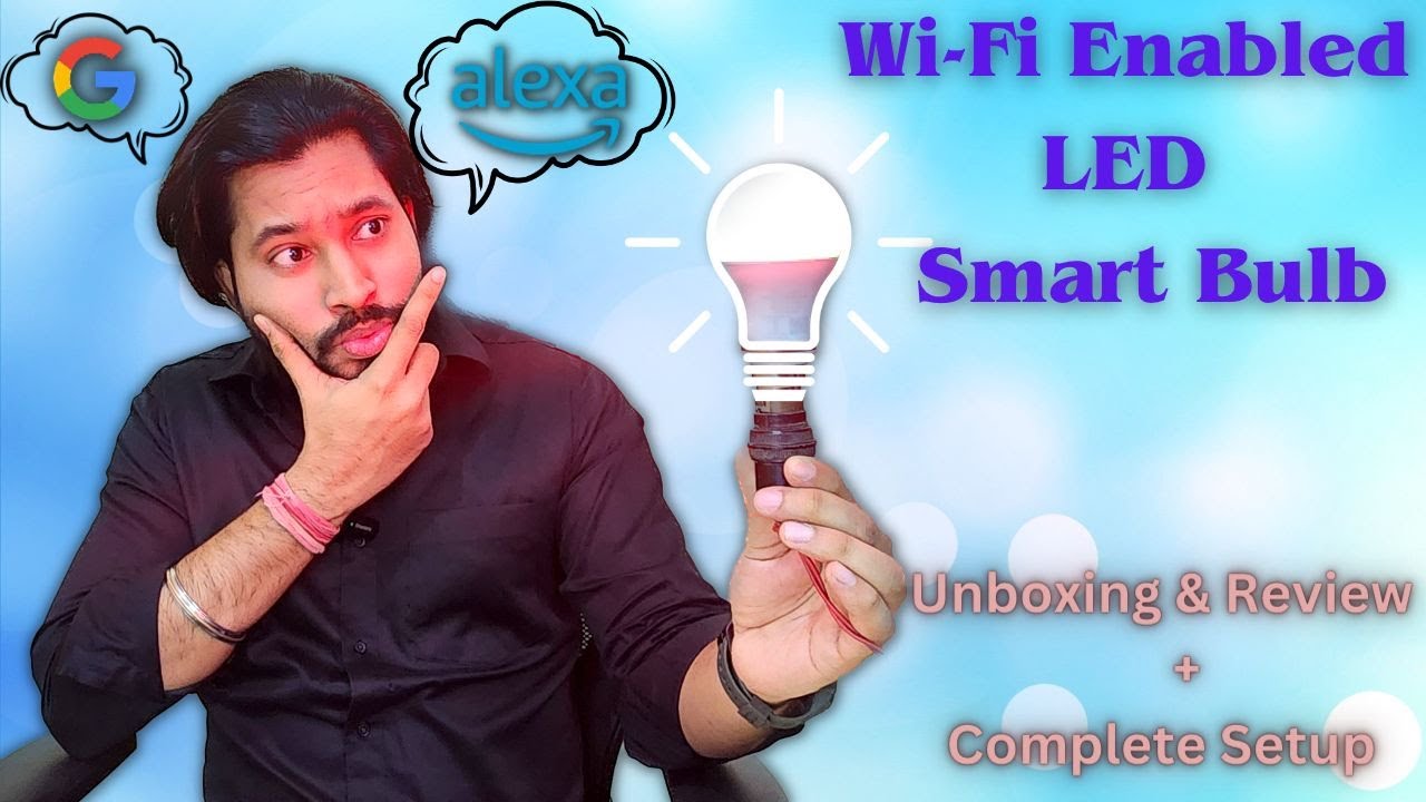 PHILIPS LED Smart Bulb | WiFi enabled || Unboxing, review & complete ...