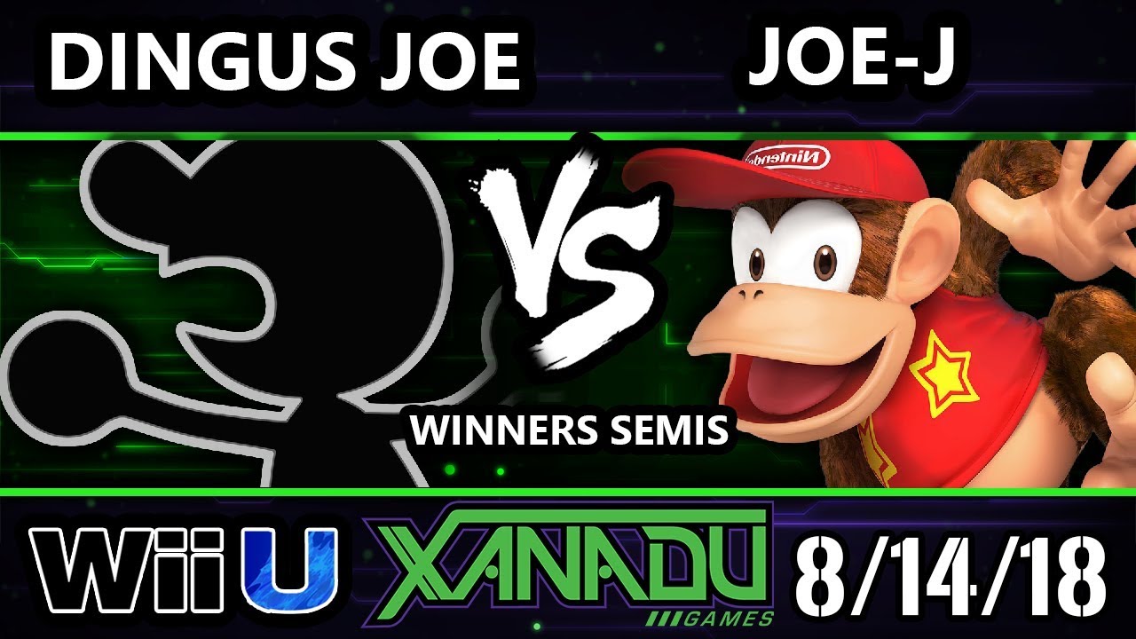 S@X 263 Smash 4 - Dingus Joe (Game and Watch) Vs. Joe-J (Diddy Kong ...