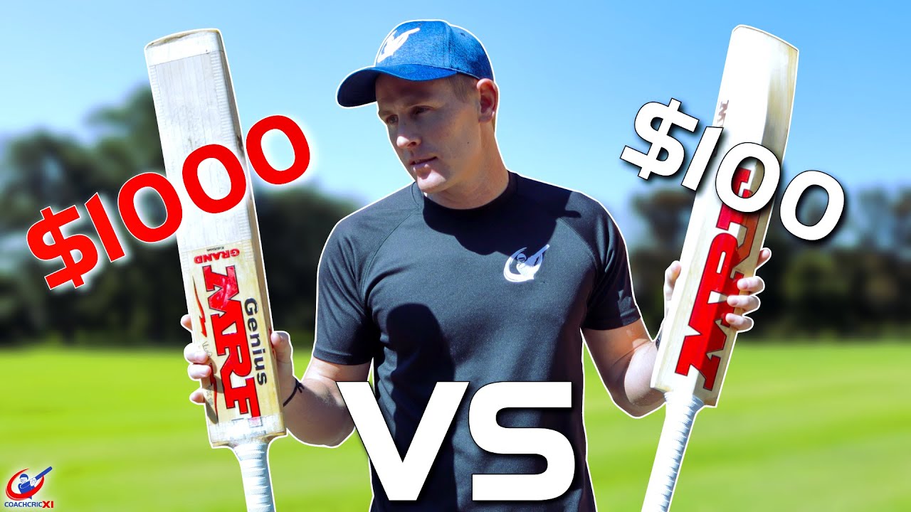 $100 vs $1000 Cricket Bat - Run Scoring Challenge - YouTube