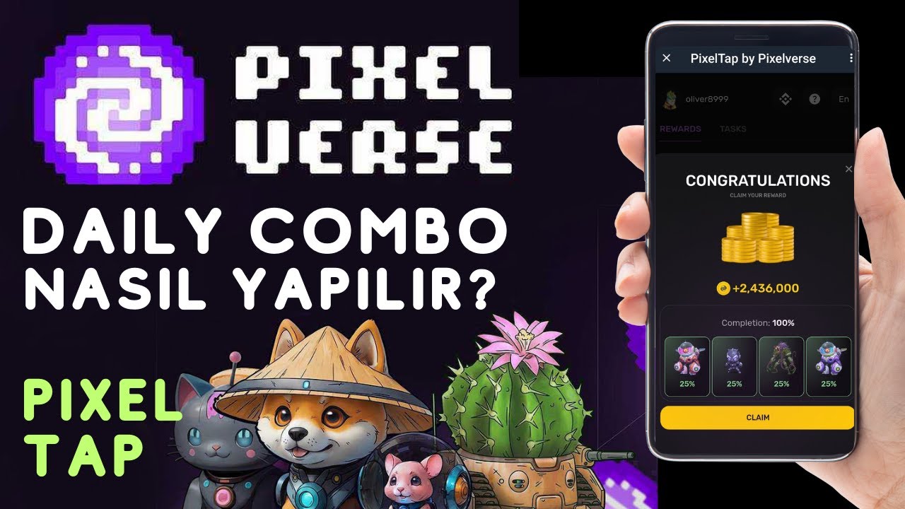 Pixel Verse Günlük Kombo Nasıl Yapılır? PixelTap Airdrop Rehberi - YouTube