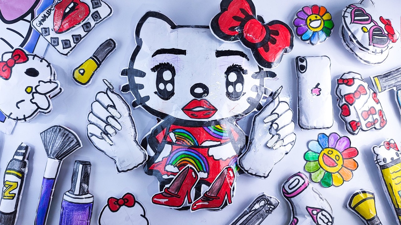 Hello Kitty Blind Bags💅Slay vs Scary Challenge | (Part 2)! | DIY ...