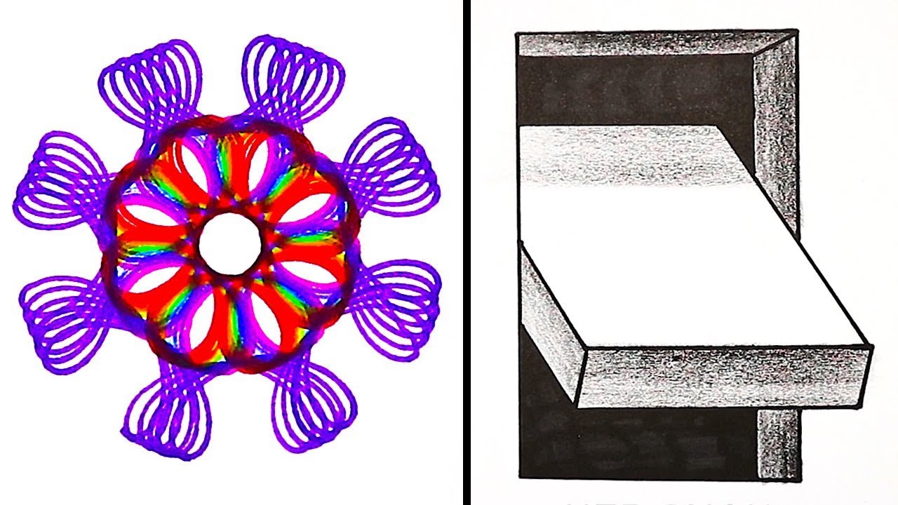 42 Fun Drawing Tricks Compilation by Kep Ghak - YouTube