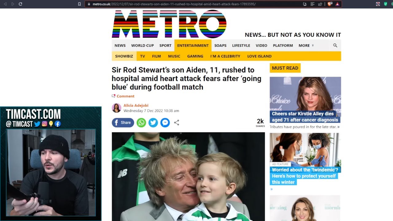 Rod Stewart Feared His 11 Year Old Had A HEART ATTACK After Collapsing ...