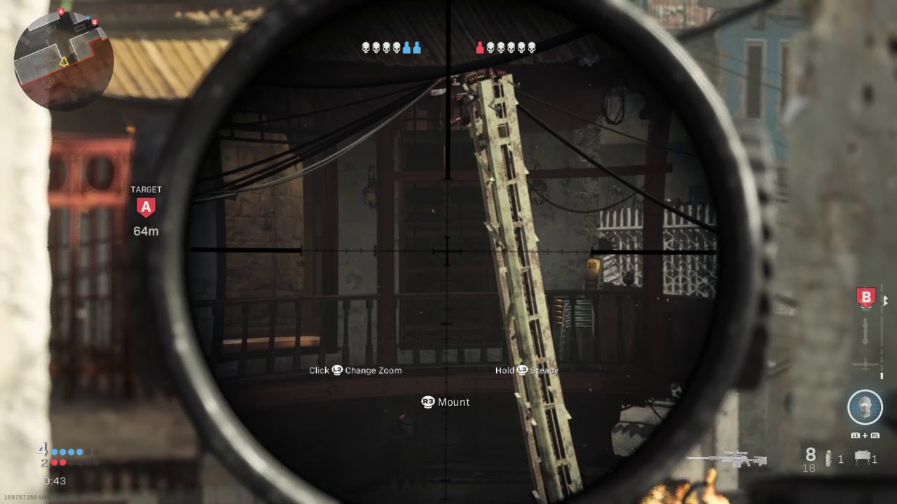 Call of Duty Modern Warfare game winning kill behind wall - YouTube