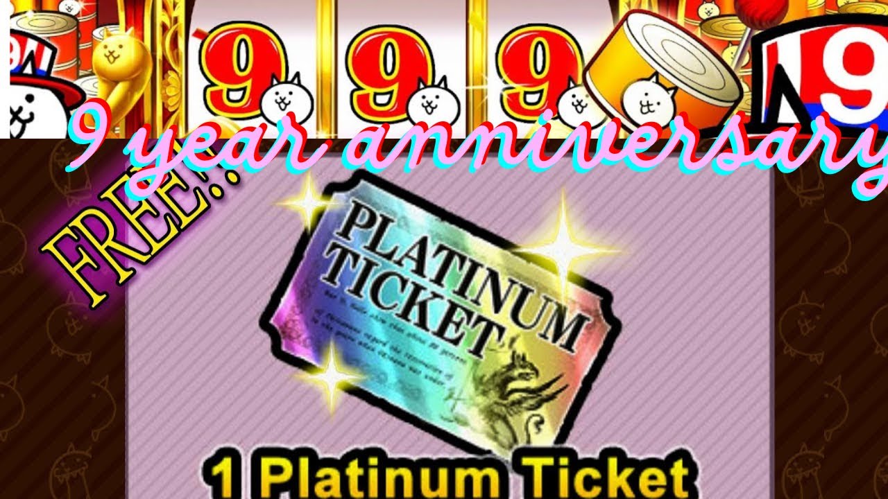 Platinum ticket on alt account (9 year anniversary) - YouTube